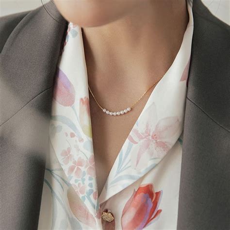 담수진주 심플 길이조절 연장 18k 골드 도금 써지컬 홈플러스 택배배송