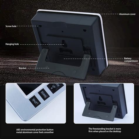 Buy Multifunctional Color Screen Weather Clock Digital Alarm Clock With LCD Weather Display