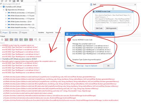Invoke Code Vbnet Rest Call Works In Debug Mode But Fails When