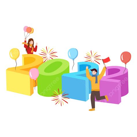 새해 축하 3d 디지털 캐릭터 새해 번호 입체 숫자 2022 Png 일러스트 및 벡터 에 대한 무료 다운로드 Pngtree