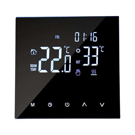Thermostattemperature Lcd Display Office Display Week Water With 7 Day