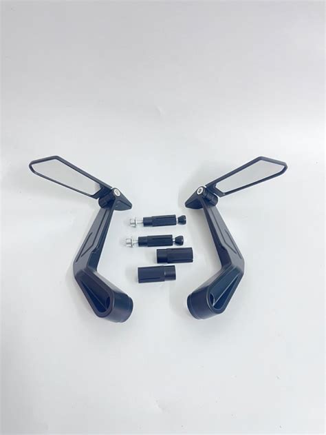 2 In 1 Leverguard With Foldable Hidden Side Mirror Cermin Handguard Boleh Lipat Tersembunyi