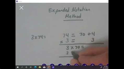 Expanded Notation Method Multiplication Lesson 2 6 Youtube