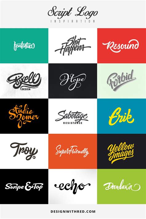 Script Font Logo Design Logos With Script Fonts Typography Script