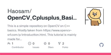 Github Haosamopencvcplusplusbasics This Is A Simple Repository On Opencv On C Basics