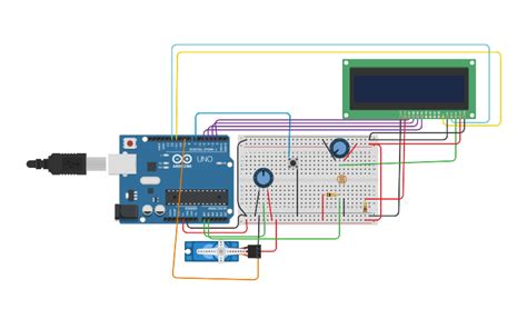 Circuit Design Servo Motor Control With Lcd Tinkercad