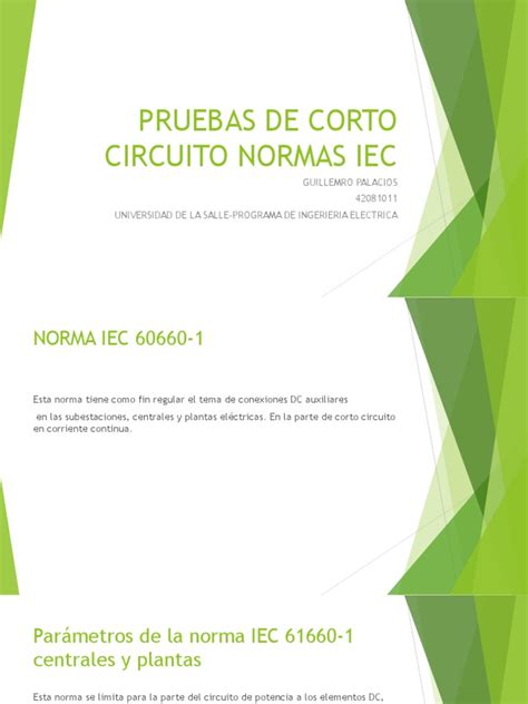 PDF Pruebas De Corto Circuito Normas Iec DOKUMEN TIPS