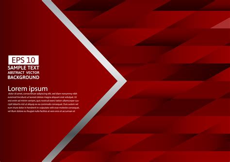 Abstract Red Color Geometric Background Vector Illustration With Copy Space 575812 Vector Art