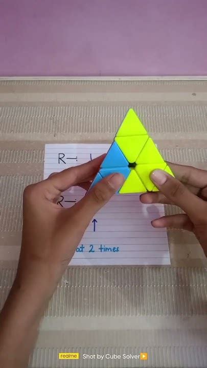 Solving Pyramix Trick Shorts Cube Tricks Youtube