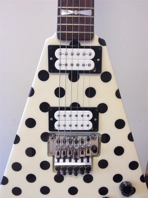 Gmw Custom Shop Randy Rhoads Polka Dot And Reversed Polka Dot Flying V