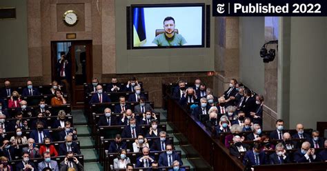Zelensky To Address Congress In Virtual Speech The New York Times