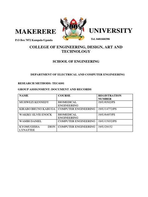 Group 4 Research Methods Assignment 1 Pdf Records Management