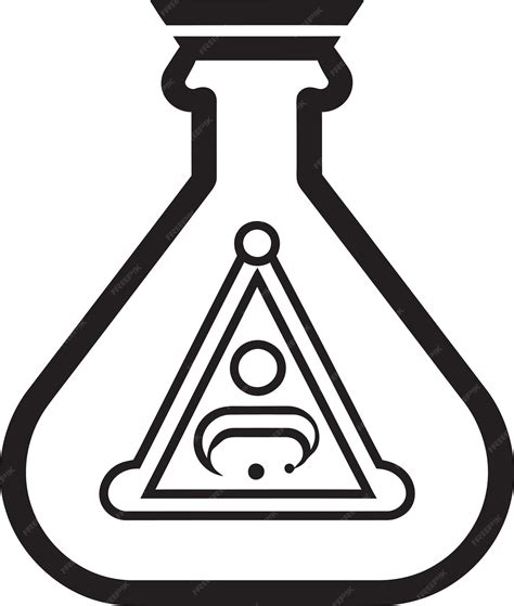 Flask Flourish Erlenmeyer Flask Vector Logo And Graphics Compilation