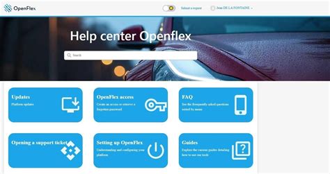 Faq 068 Login How Do I Access The Help Centre From Openflex