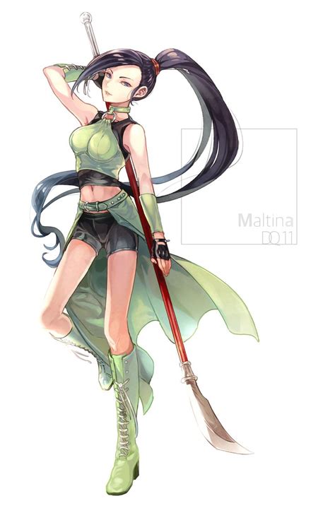 Pin By Gail On Dragon Quest Xi Dragon Quest Girls Cartoon Art