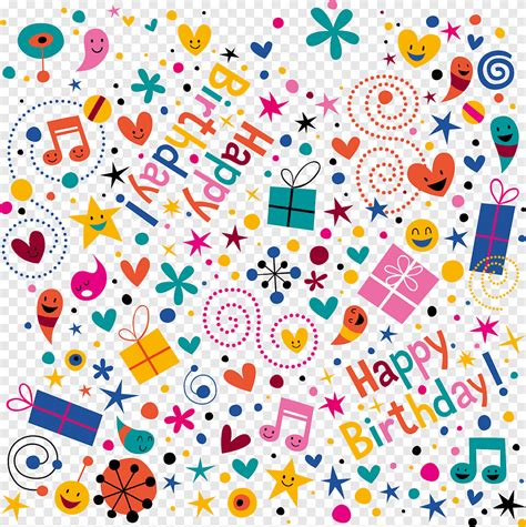 생일 축하 그림 생일 파티 패턴 생일 축하 배경 색상 장식 요소 컬러 스플래쉬 소원 Png Pngegg