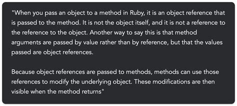 About Ruby Pass By Value Or Pass By Reference