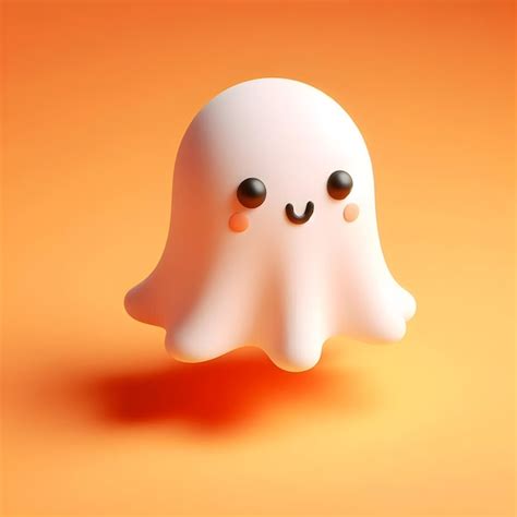 70000 Cute Orange Ghost Pictures