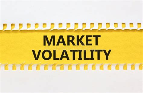 Market Volatility Symbol Concept Words Market Volatility On Beautiful Yellow Paper Beautiful