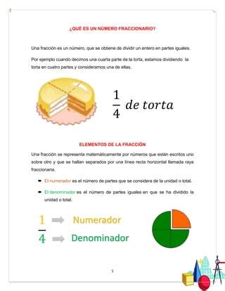 Lectura Y Escritura De Números Fraccionarios Pdf