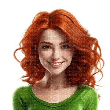 Redhead RM Redhead Woman Green Free PNG PicMix