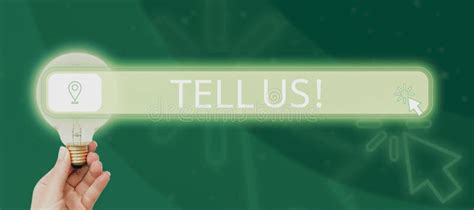 Handwriting Text Tell Us Business Concept Communicate Information To