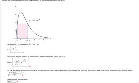Solved Perform The Following Steps To Find The Maximum Area Chegg