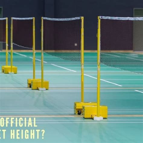 What Is The Official Badminton Net Height In 2023 Badminton Net