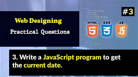 Write A Javascript Program To Get Current Date Youtube