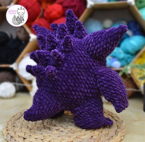 Crochet Pattern Gengar Amigurumi Pokemon Pdf File Etsy