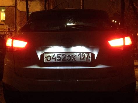 Диоды в подсветку номера — Hyundai ix35, 2 л, 2010 года | электроника ...