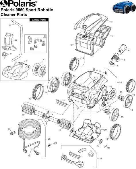 Polaris 9550 Sport Robotic Parts Diagram