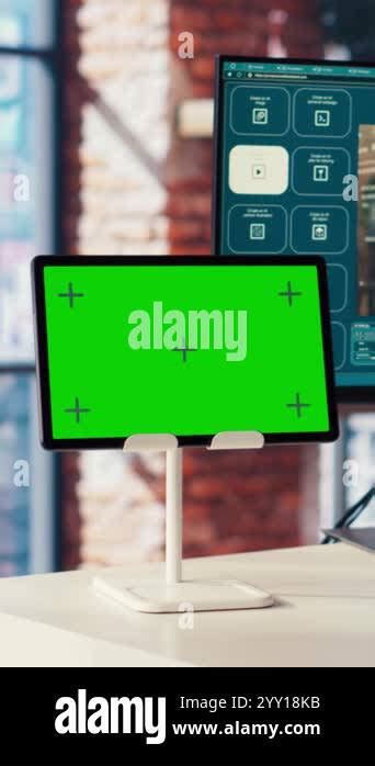 Man In Home Office Uses Ai Program Turning Text Prompt Into Videos Next To Isolated Screen