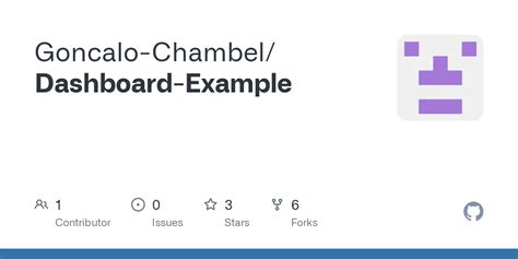 GitHub Goncalo Chambel Dashboard Example