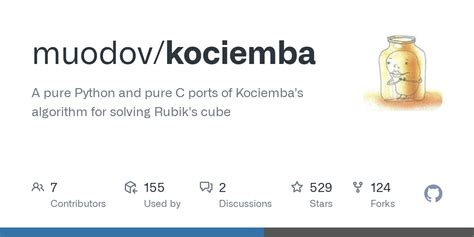 Github Muodovkociemba A Pure Python And Pure C Ports Of Kociembas