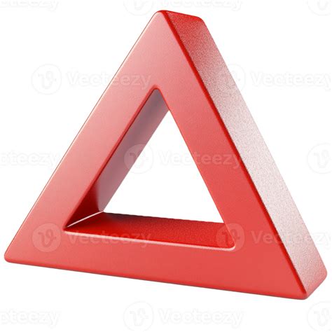 3d Red Triangle Logo 51065956 Png