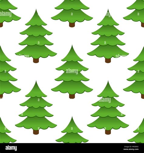 Seamless Background Of Trees Stock Vector Image Art Alamy