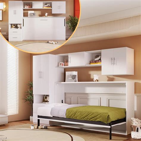 Twin Murphy Bed Twin Murphy Cabinet Bed With Storage