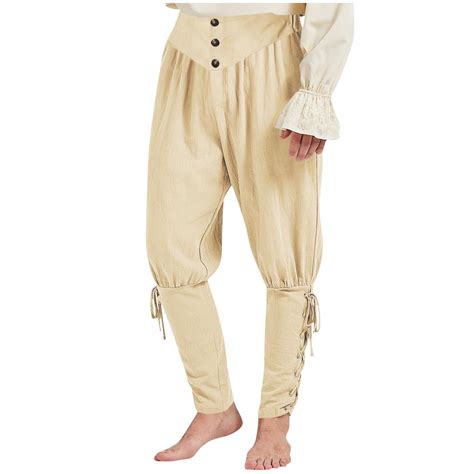 Dovford Renaissance Costume Mens Pirate Pants Medieval Ren Faire