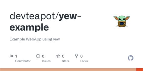 Github Devteapotyew Example Example Webapp Using Yew