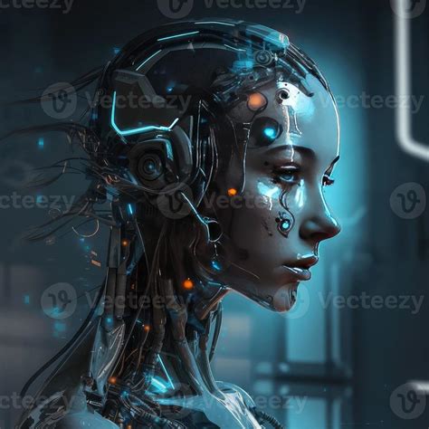 ai artificial intelligence concept in robotics and cybernetics