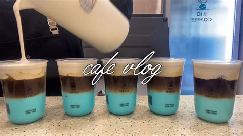 Sub Cafe Vlog 21 🌊나를 위한 바다~🏖️바다를 입으로 느껴봐요🌊 카페브이로그 음료제조영상