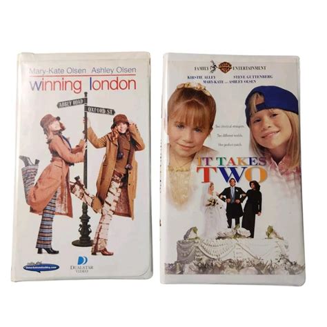 Mary Kate Ashley Olsen Twins Vhs Movies Clam Shell It Takes Two Winning