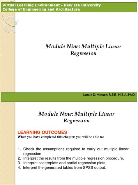 8multiple Linear Regression Download Free Pdf Regression Analysis Correlation And Dependence