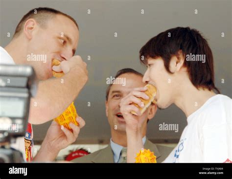Defending 6 Time Hotdog Eating Champion Takeru Kobayashi From Japan