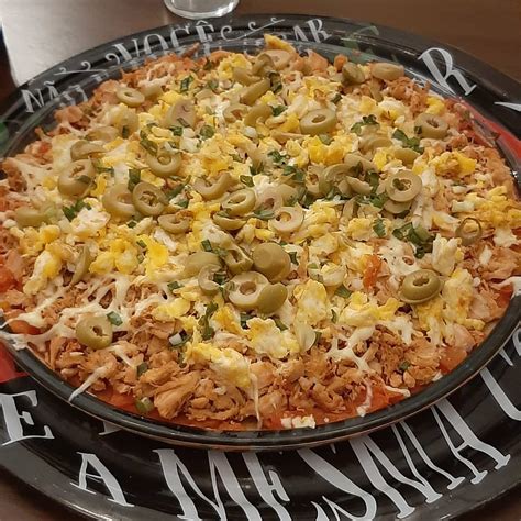 Pizza De Frango Com Massa De Aveia Receiteria