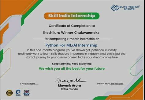 Ihechiluru Winner On Linkedin Hey Connections Im Thrilled To Announce That Ive Completed A