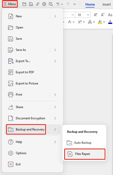 How To Recover WPS Document File In Windows