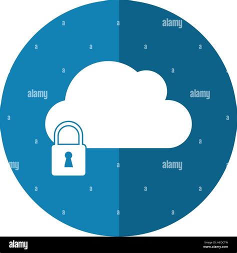 Cloud Data Security System Technology Shadow Stock Vector Image And Art Alamy