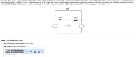 Solved The Node Voltage Method Is A General Technique For Chegg